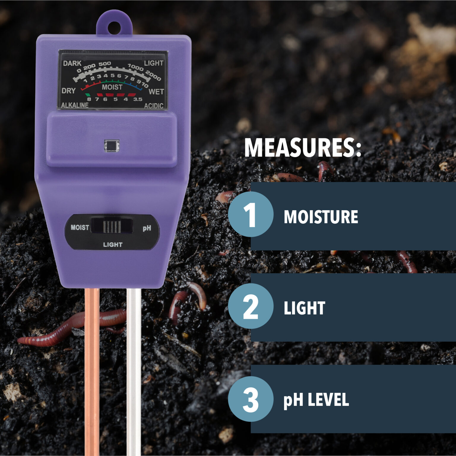 3-in-1 Worm Bin Meter | Worm Nerd